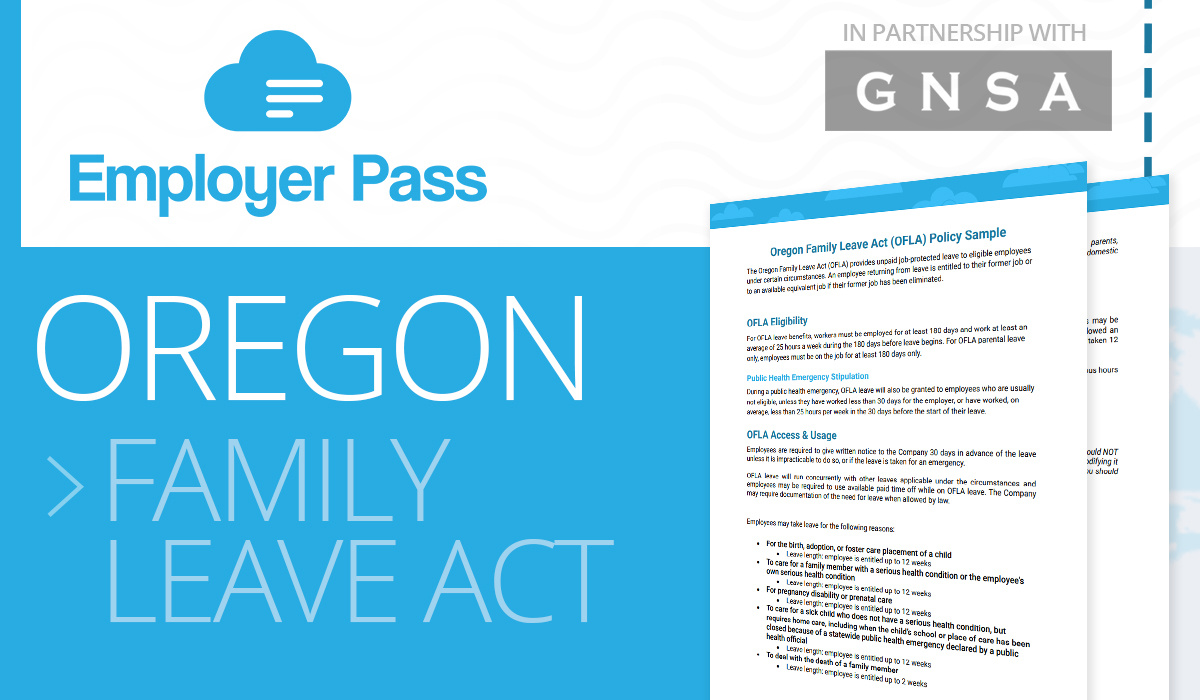 OFLA Policy Sample Download | Employer Pass