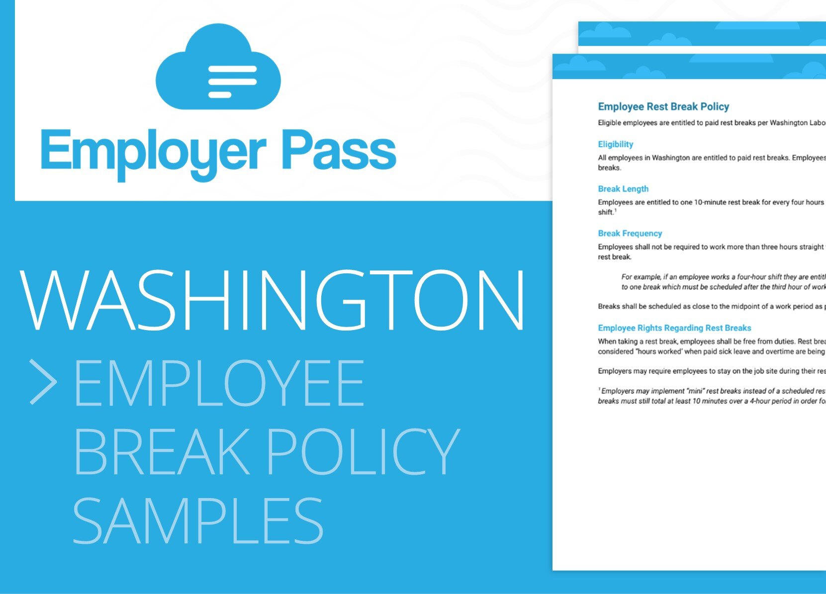 Washington State Employee Break Policy Samples | Employer Pass